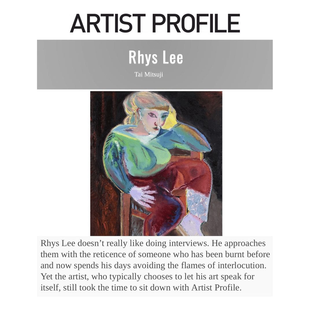 RHYS LEE INTERVIEW WITH TAI MITSUJI ON ARTIST PROFILE ONLINE - Nicholas ...