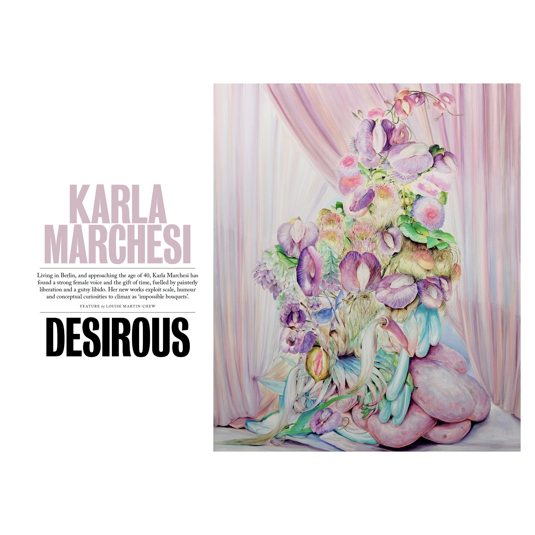 KARLA MARCHESI PROFILED IN VAULT MAGAZINE ISSUE 40, ARTICLE BY LOUISE ...